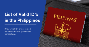 Complete List of Valid IDs in the Philippines - DFA Appointment